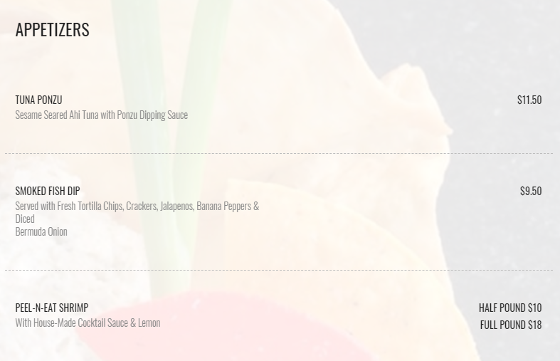 Black Point Ocean Grill Restaurant, Cutler Bay